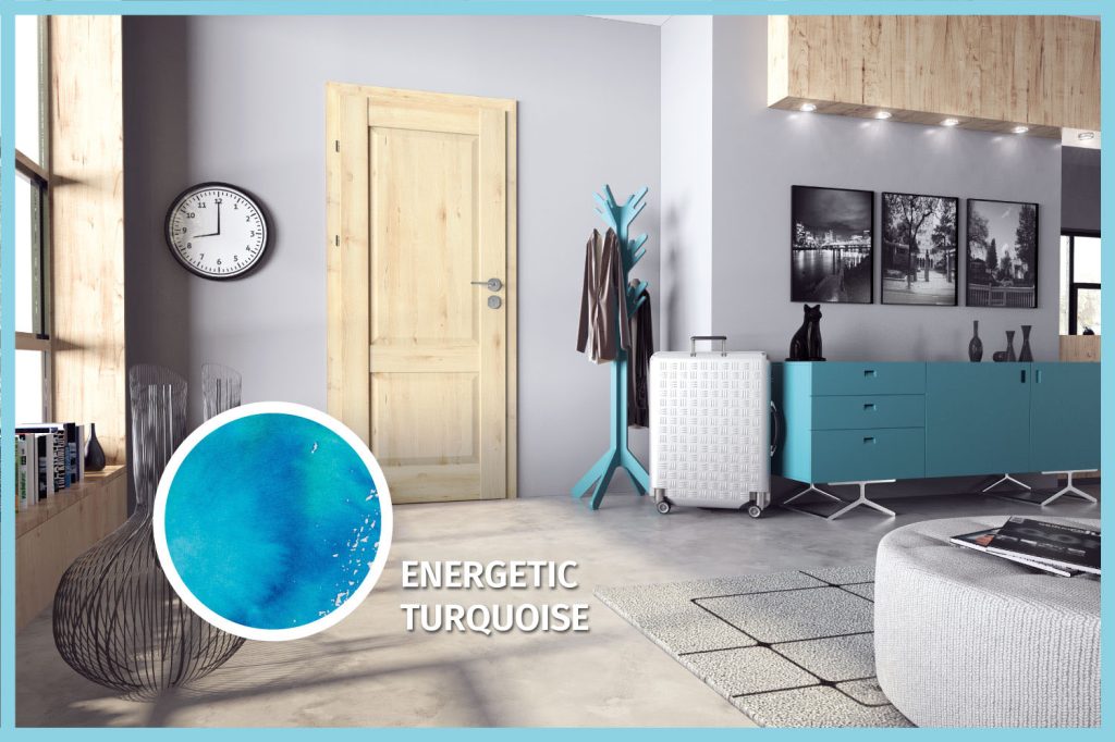 Turquoise elements are a great solution for extroverts who like intense ...